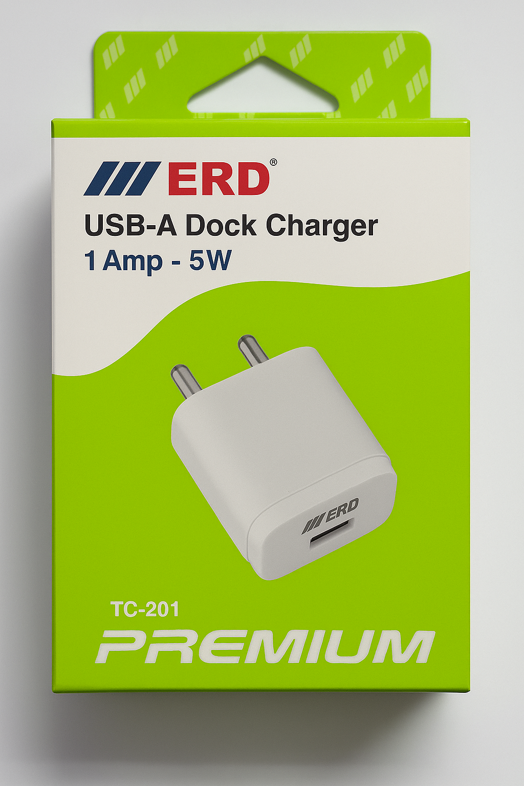 ERD TC-201 / TC-11 USB-A Dock Charger White 5W- 1Amp – Kharrido