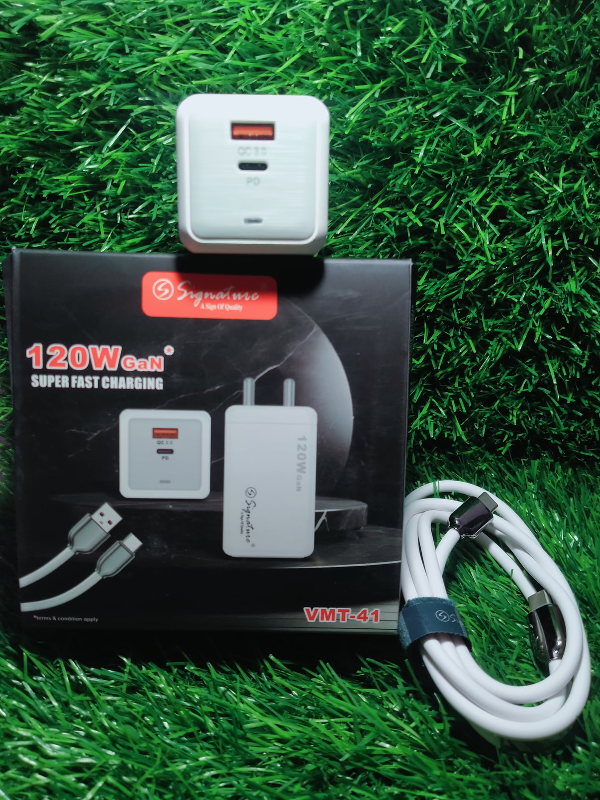 Signature VMT-41 120watt,PD-QC usb-c to c charger – Kharrido