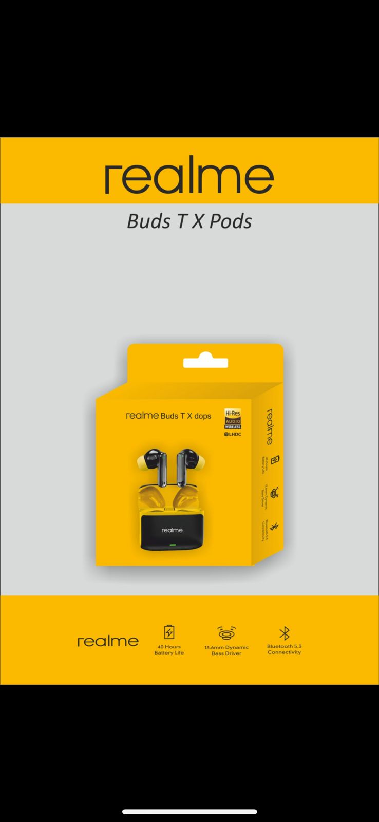 Realme T X Pods Earbuds – Kharrido